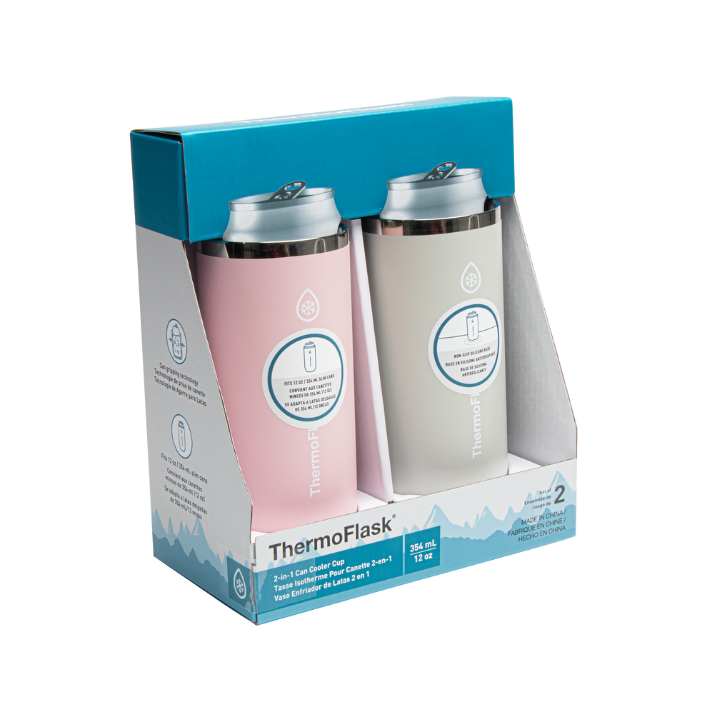 Can Cooler (2 Pack) – ThermoFlask